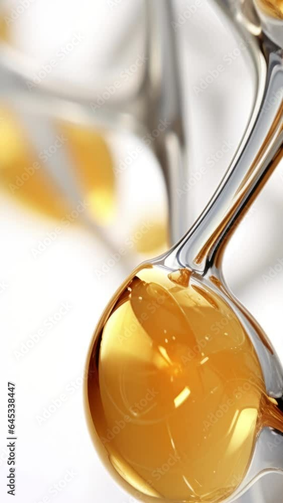 Vertical video 3D animation molecule structure. Scientific medical ...