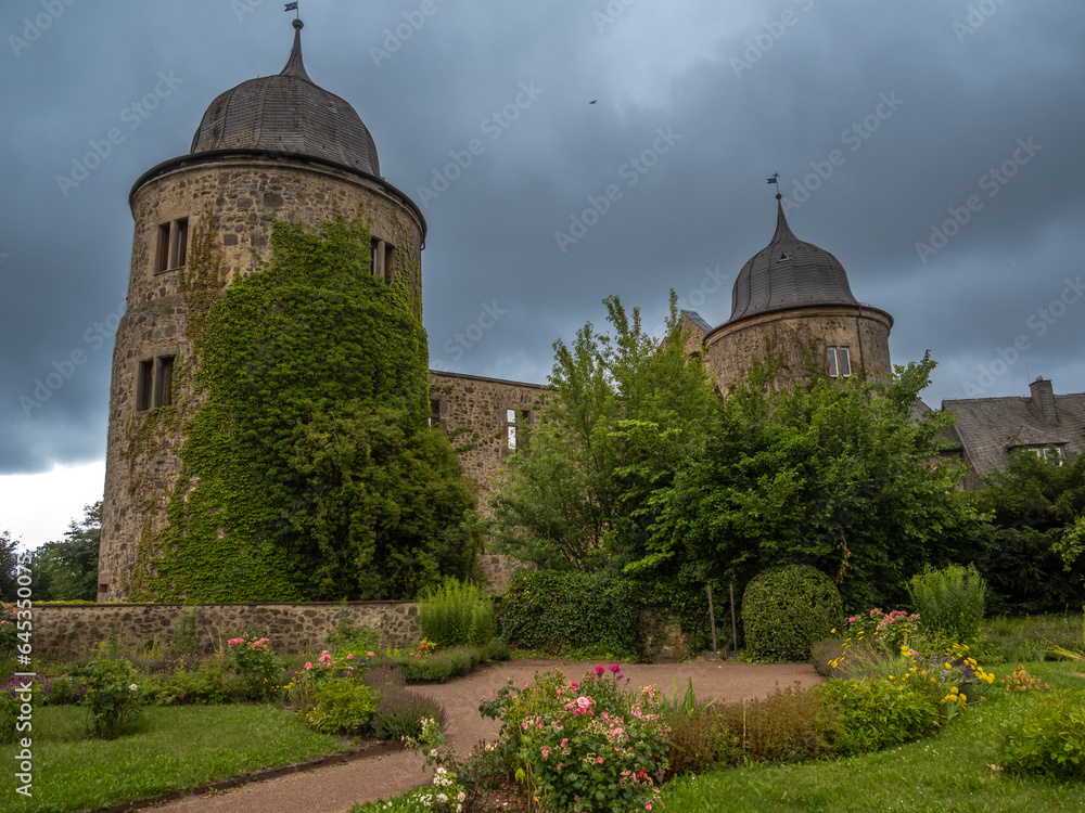 Ruins of the Sababurg Castle, Kassel county, Hessen, German Fairy Tale ...
