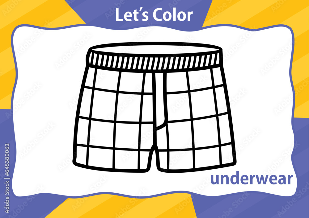 Coloring pages for kids. Vector illustration. Kindergarten children ...