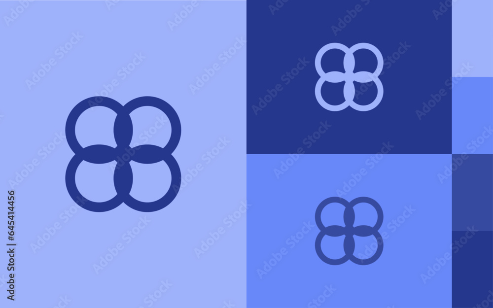 logos and brand with a color palette for brand identity Stock Vector ...