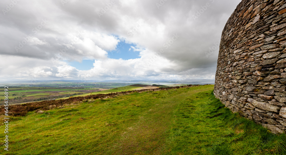 Landscape panoramic View of Lough Foyle and Lough Swilly from the top ...