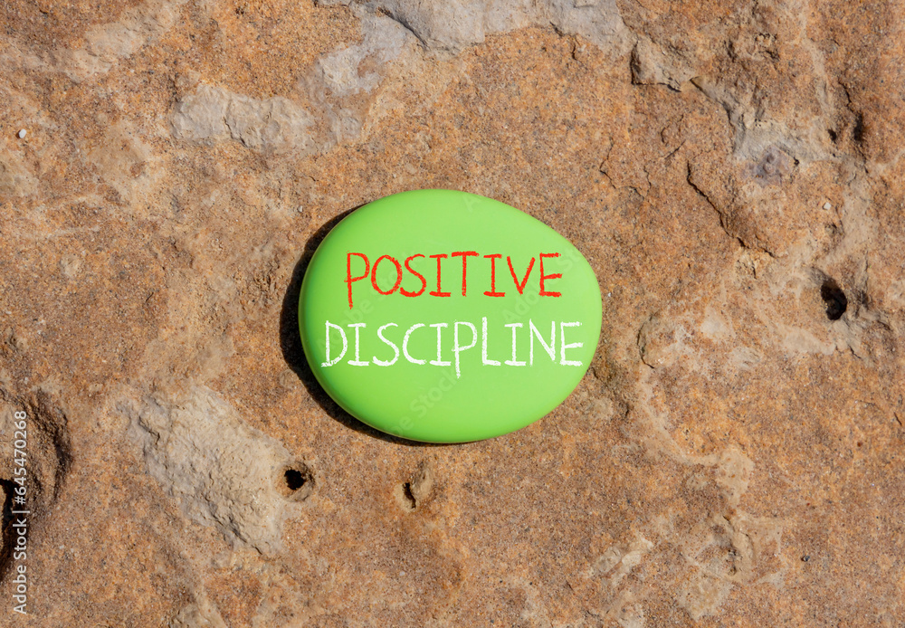 Positive discipline symbol. Concept words Positive discipline on ...