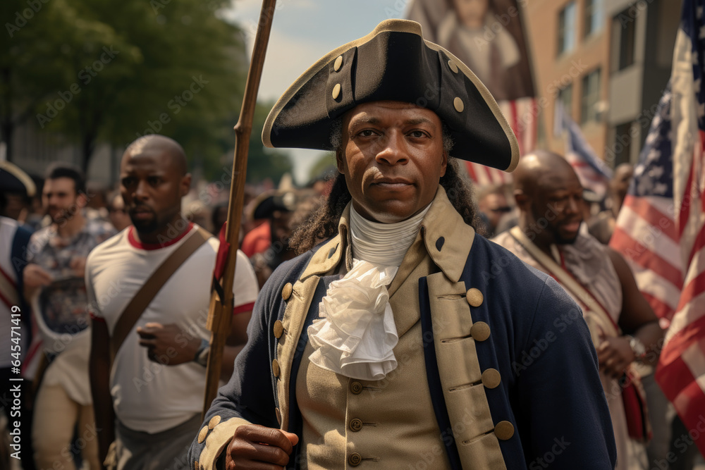People gather for a Constitution Day parade, showcasing the patriotic ...