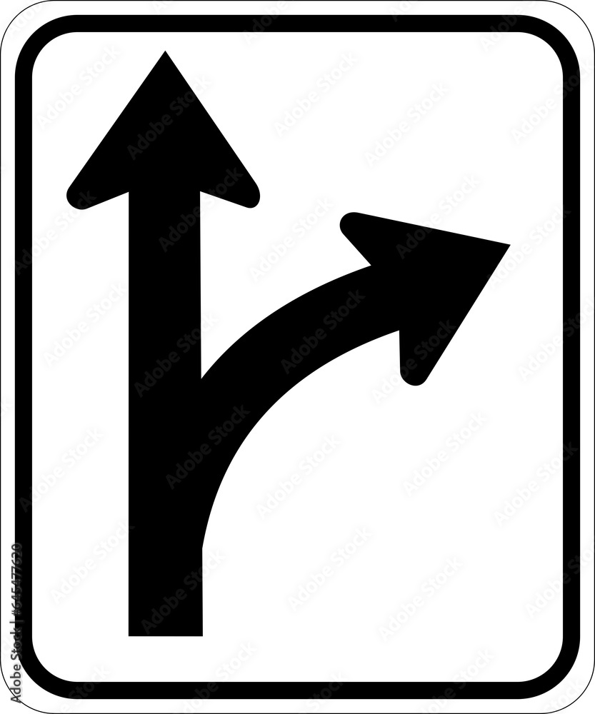 Transparent PNG of a Vector graphic of a usa Through and Turn Right ...