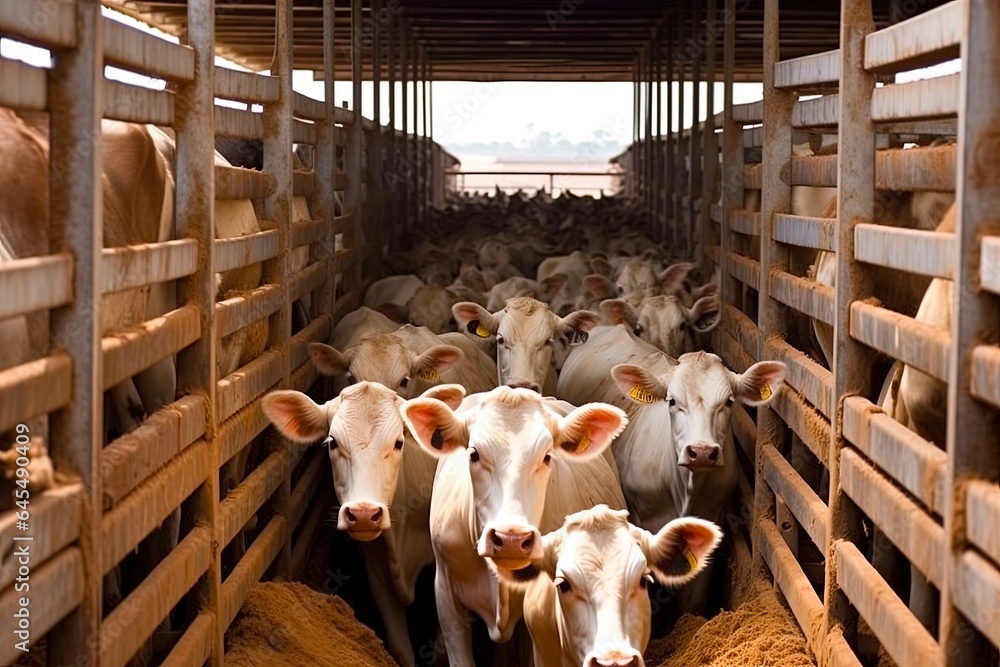Brahman Cattle Feeding in Pallets: Agricultural Practices for Beef ...