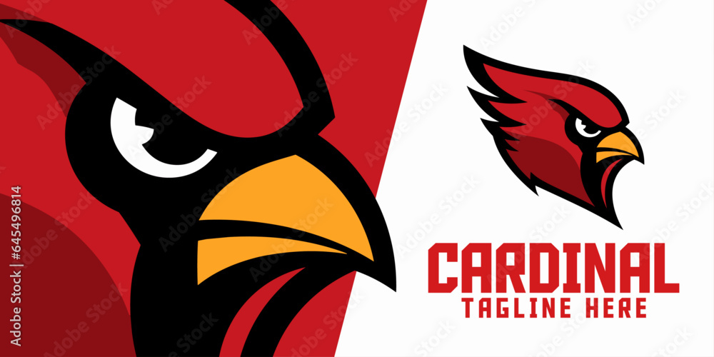 Sport and Esport: Cardinals Logo Icon Badge Emblem with Cardinal Bird ...