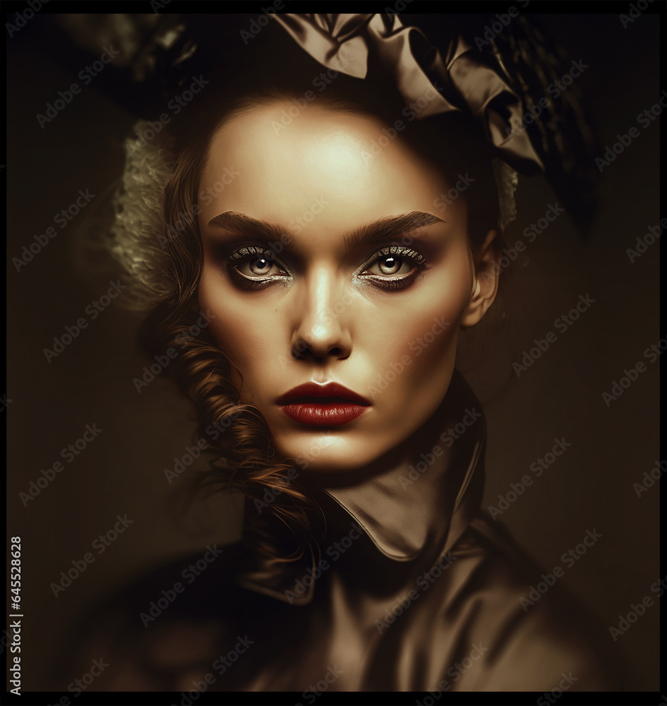 natural beauty Fashion Style Portrait Photo Of A young beautiful Woman ...