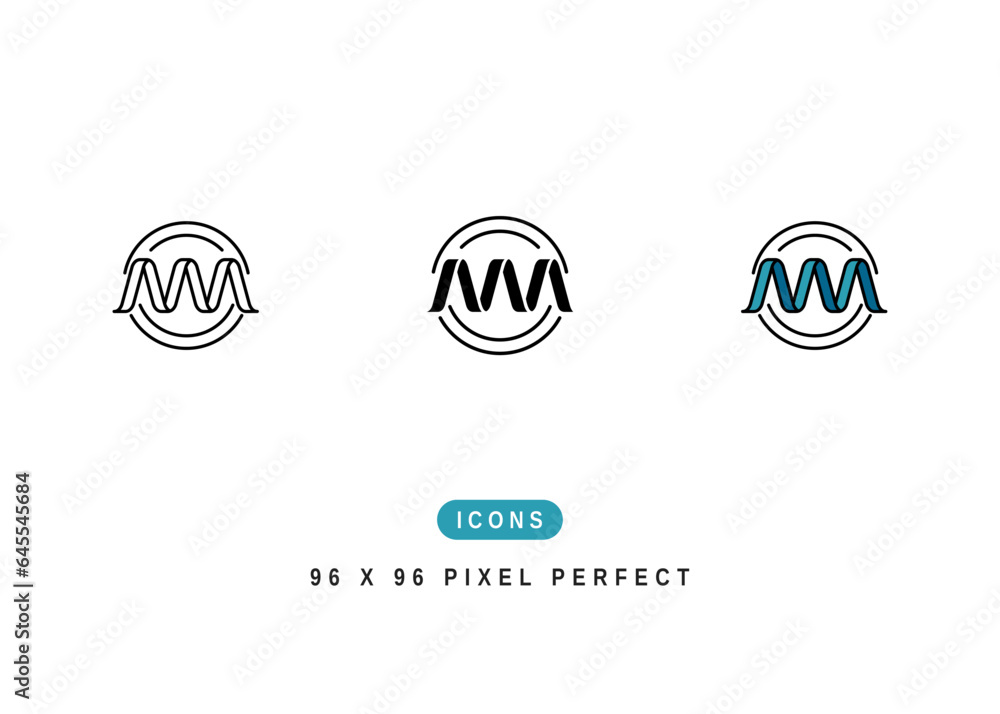 Protein Icon. Antigen Molecule Bond Symbol Stock Illustration. Vector ...