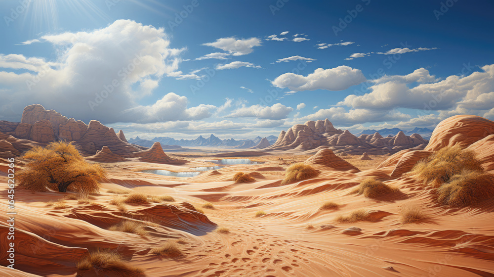 Golden waves sculpted by winds create shifting patterns in a hyper ...