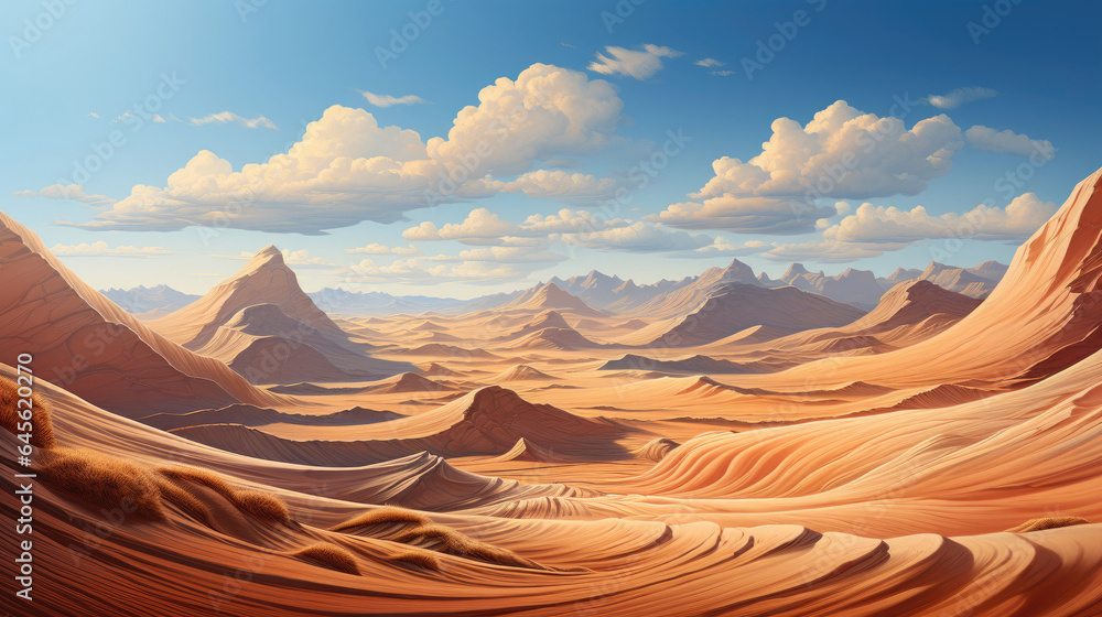 Golden waves sculpted by winds create shifting patterns in a hyper ...