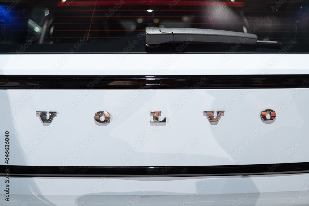 Bangkok Thailand SEP 8 2023: Volvo EX30 is a new smallest EV from Volvo ...