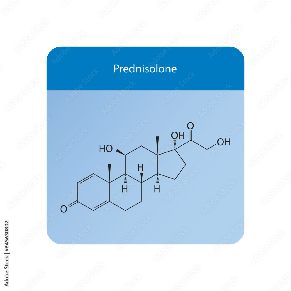 Prednisolone Synthetic Corticosteroid used to treat various ...