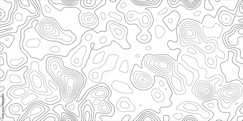 Retro topographic map.White wave paper curved reliefs abstract ...