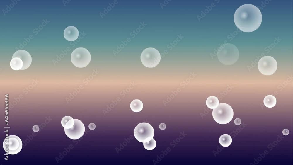 water bubbles background and 2d animation, bubble effect, circle, aqua ...