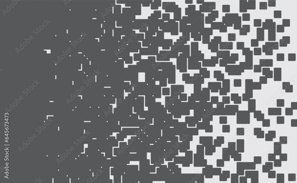 Halftone point. Fading gradient. Background from squares. Point texture ...