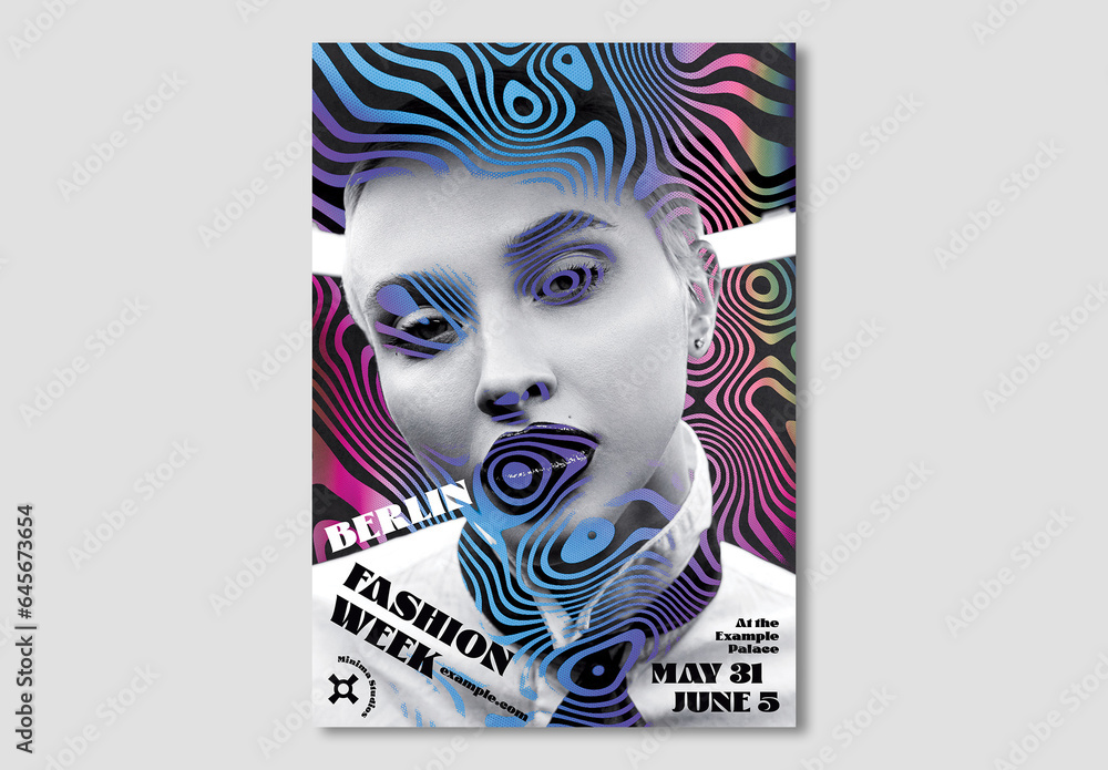 Fashion Show Poster Design Layout Stock Template | Adobe Stock