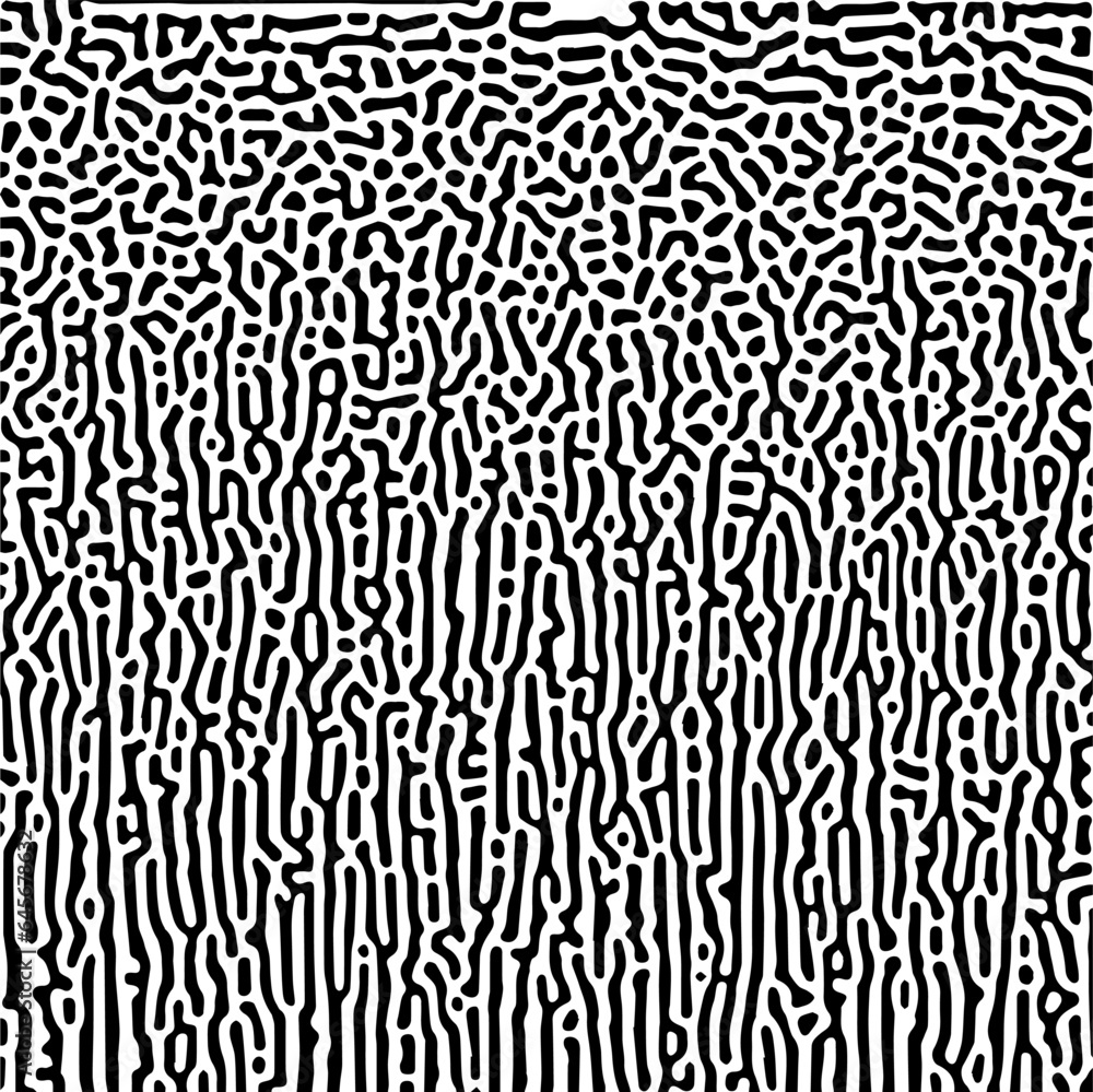 Monochrome background of natural organic forms. Reaction diffusion or ...
