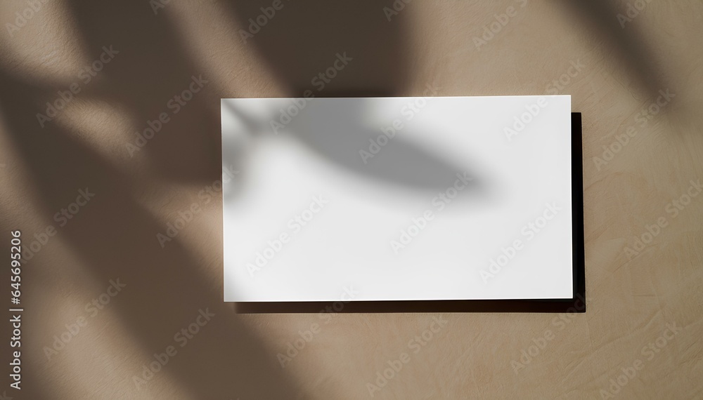 Business Cards Stack Mockup for Branding and Logo with Window Soft cast ...