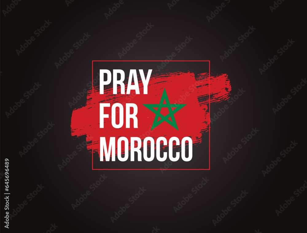pray for Morocco concept poster design. earthquake hit Morocco. Stock ...