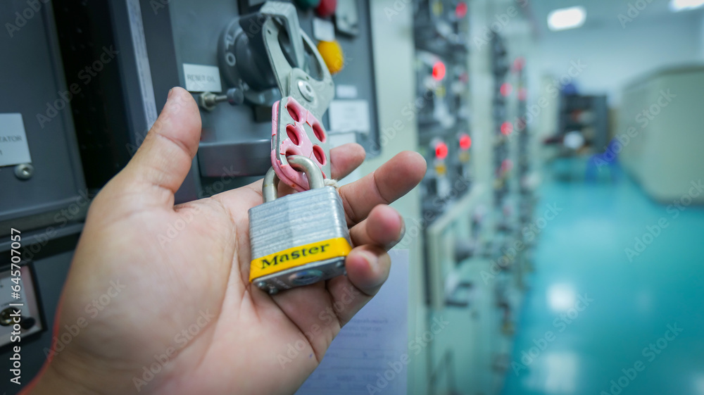 Lockout Tagout or LOTO. A key used to disconnect the energy system to ...