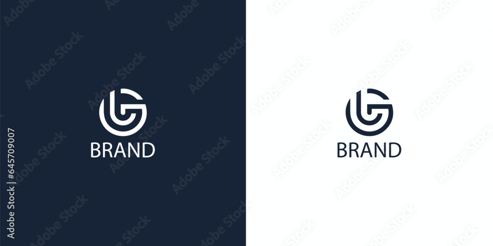 Vector GL logo design vector image Stock Vector | Adobe Stock