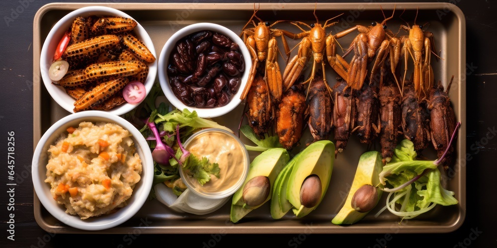 An example of school food made from insects. The solution to the ...