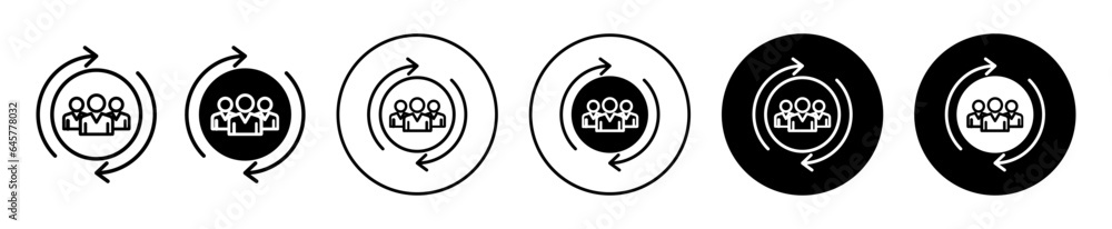 Customer Retention Icon. Business client engagement process symbol ...