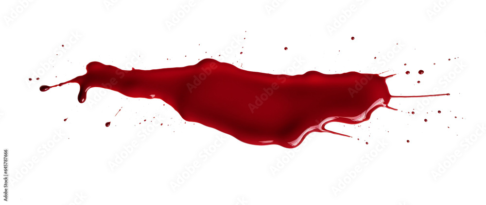 Dark Drops of blood, blood splash, blood spot. Isolated on Transparent ...