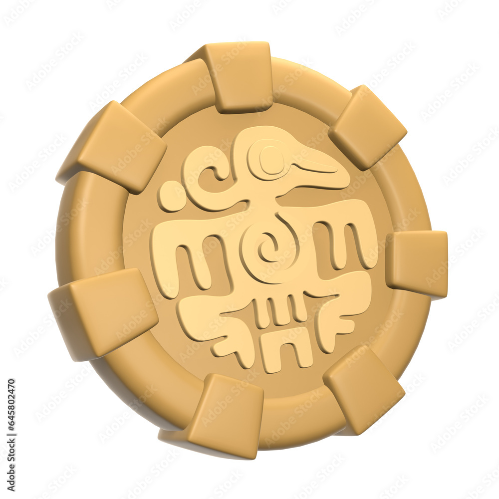 Mayan Stone 3D Icon Pack set for banner and UX/UI design Stock ...