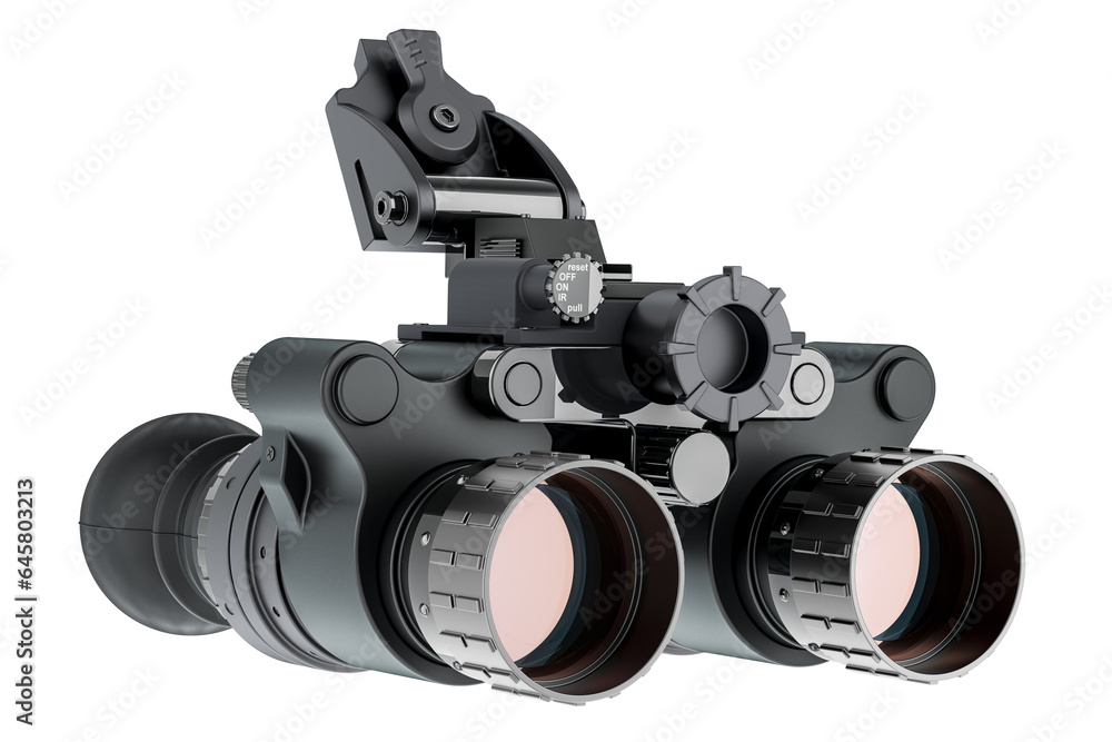 Dual Tube Night Vision Goggle. Night Vision Goggles with Digital ...