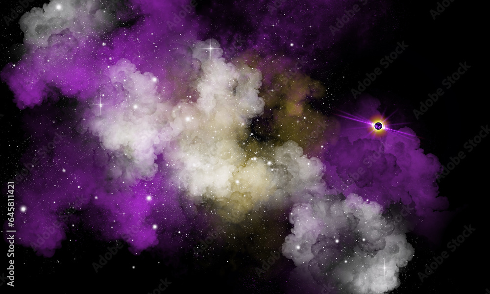 Cloudy Nebula - A nebula is a interstellar complex cloud formation full ...