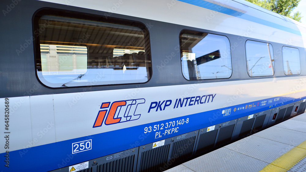 Warsaw, Poland. 5 September 2023. PKP Intercity Polish train sleeping ...