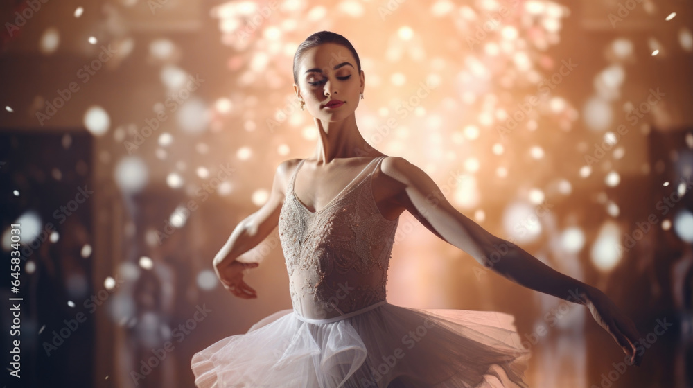 Immerse yourself in the graceful world of ballet through this bokeh ...