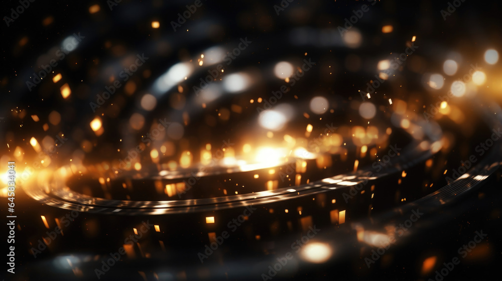 Embark on a cinematic journey with this bokeh scene, featuring ...
