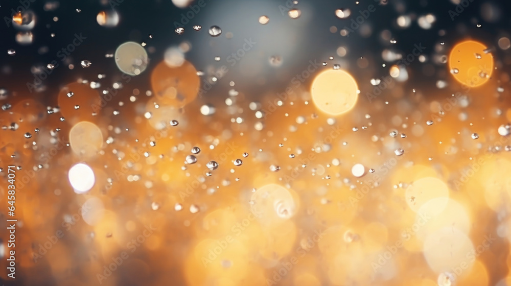Raindrops Bokeh Witness The Beauty Of Raindrops Glistening In Bokeh