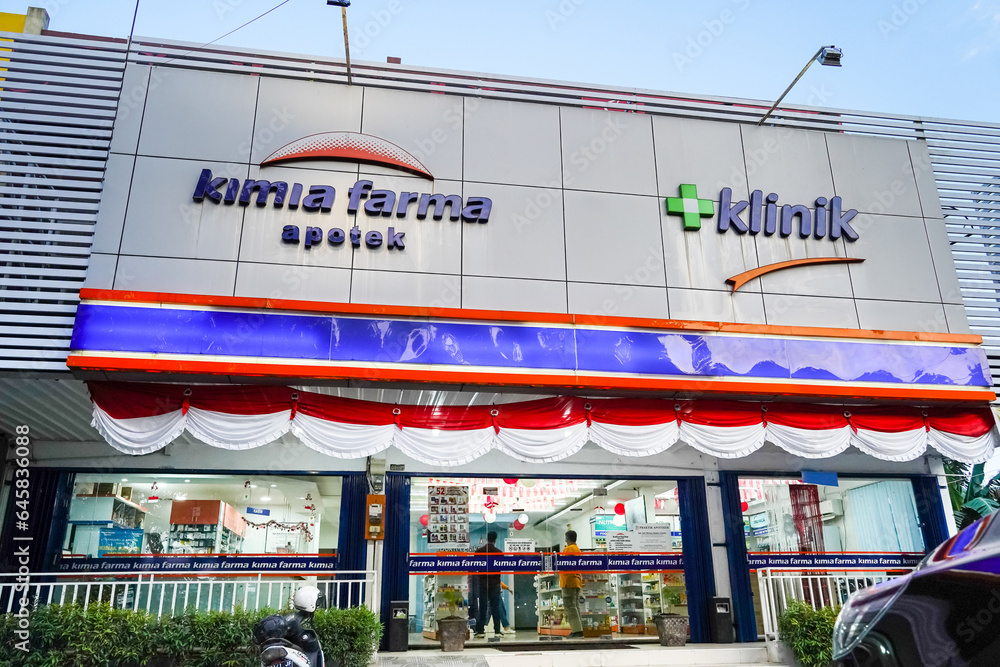 Indonesia Jakarta August 12 2023 Kimia Farma Apotek Pharmacy