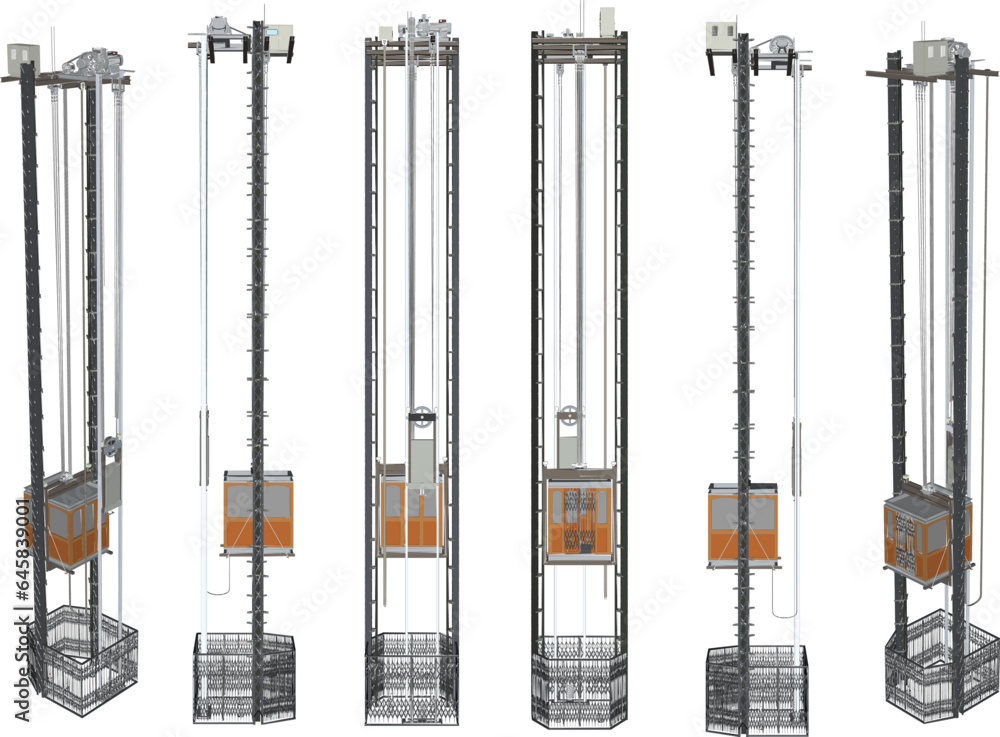 Vector sketch illustration of the system design of how a vintage old ...