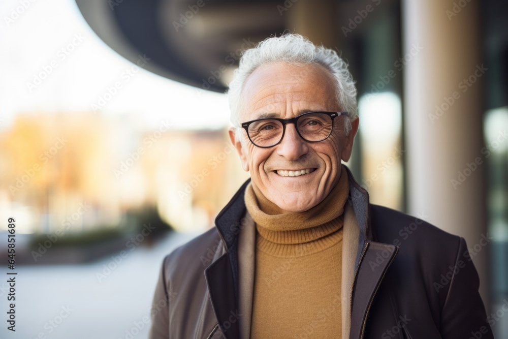 Lifestyle portrait photography of a Italian man in his 70s against a ...