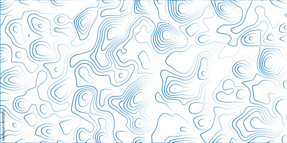 Abstract white background with blue gradient Topographic line map ...