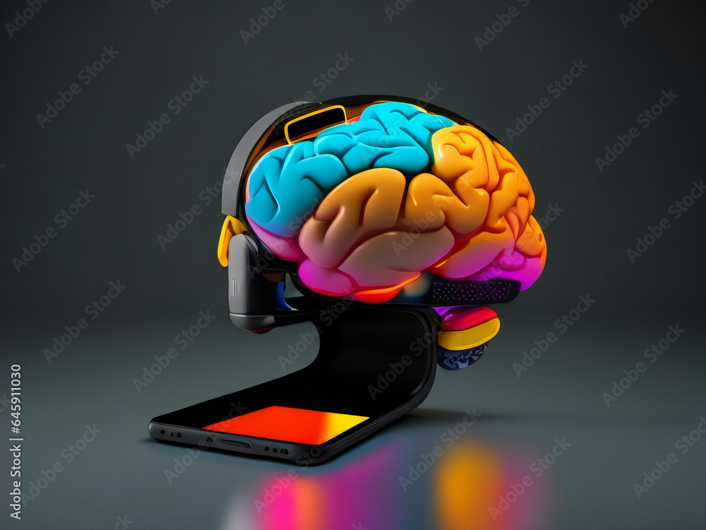 A groundbreaking fusion of phone and brain, seamlessly connecting ...