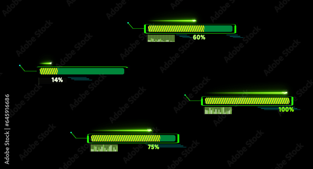 Progress bar animation with laser shoot on callout and loading bar ...