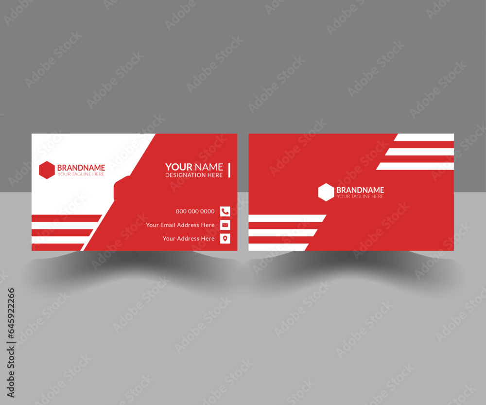 Professional Business card design for Multi perpose use. Gradient Based ...
