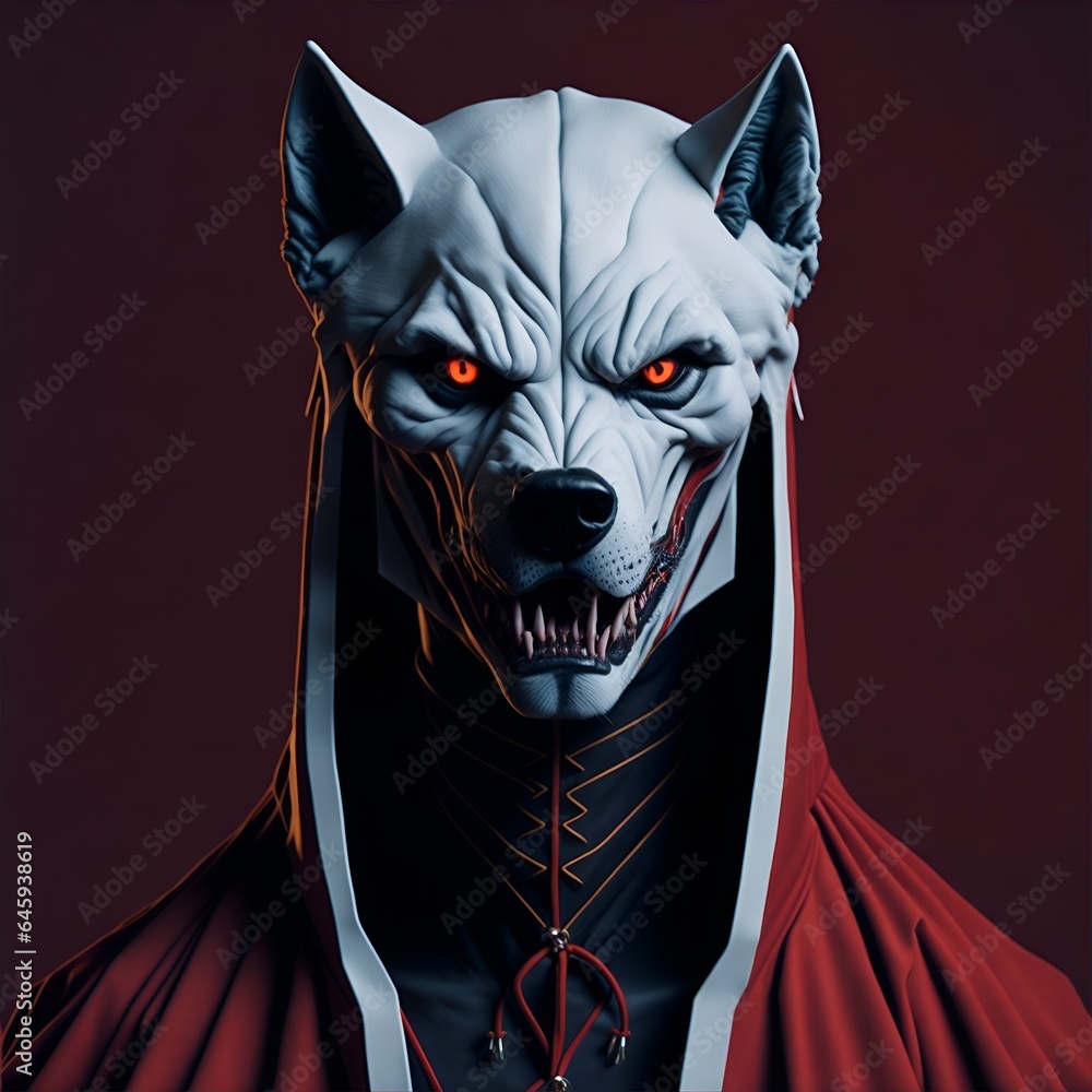 Illustration of a werewolf, ghoul. Beautiful fabulous image of a ...