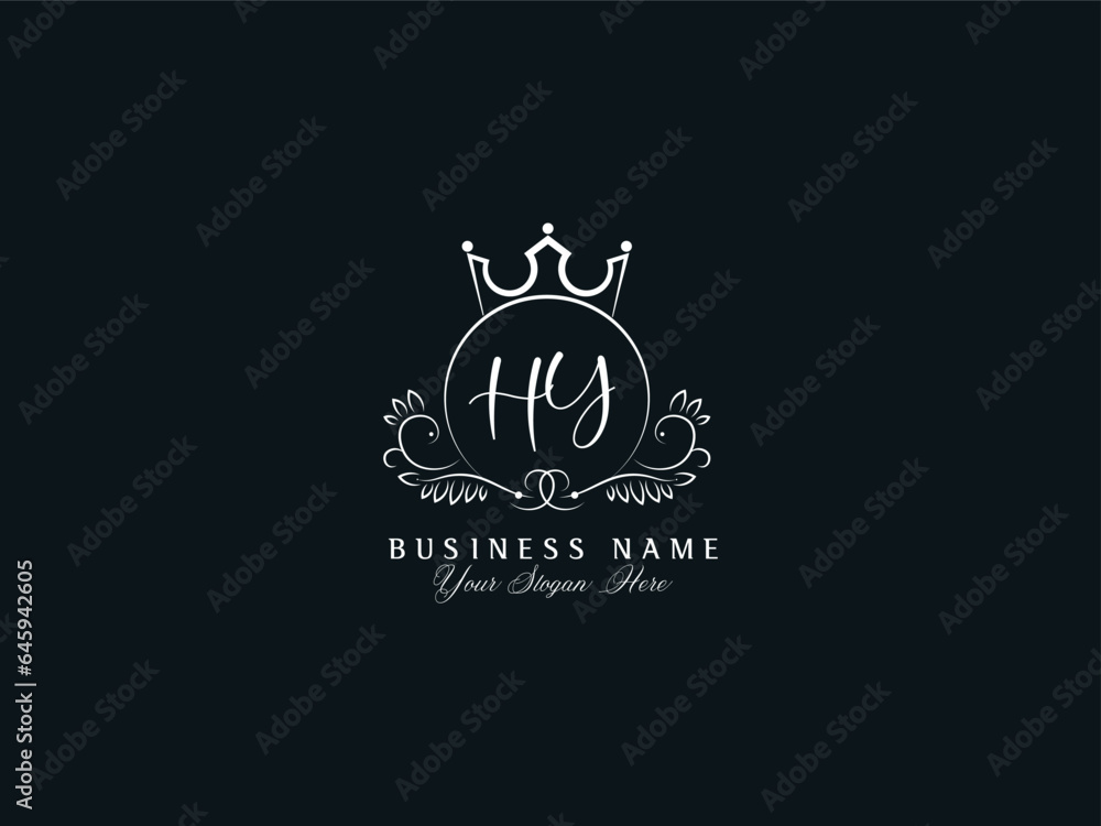 Initial Luxury HY Feminine Logo, Modern Hy y h Logo Letter For Your ...
