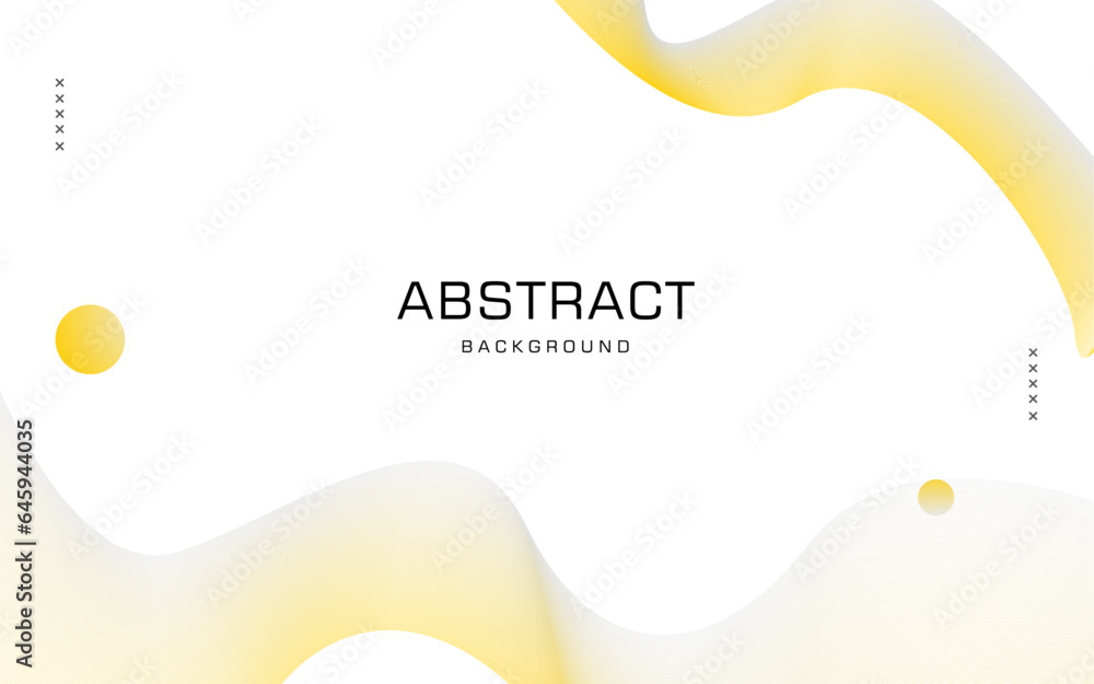 Free Abstract vector yellow and gray colors with modern wavy lines ...