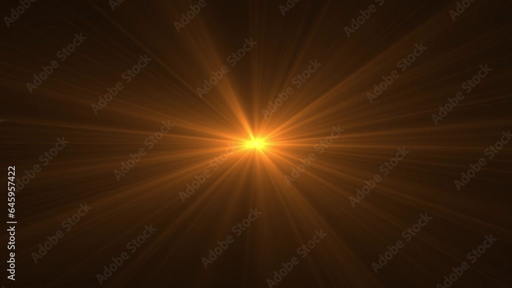 Moving Light Rays, Optical Lens Flare Effect, Light Leak, Glowing Burst ...