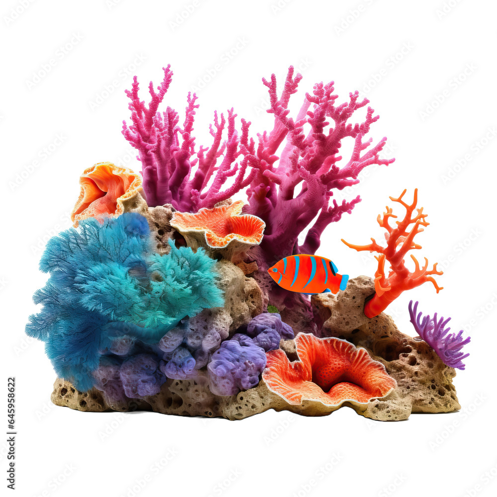 coral reef isolated PNG on transparent background cutout Stock Photo ...