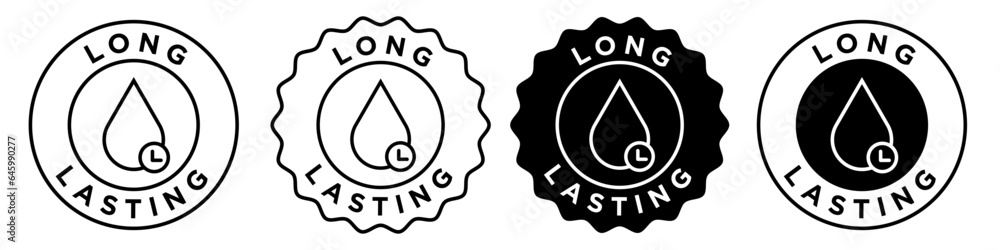 Long lasting icon. Long durable air freshness product symbol. Fresh ...