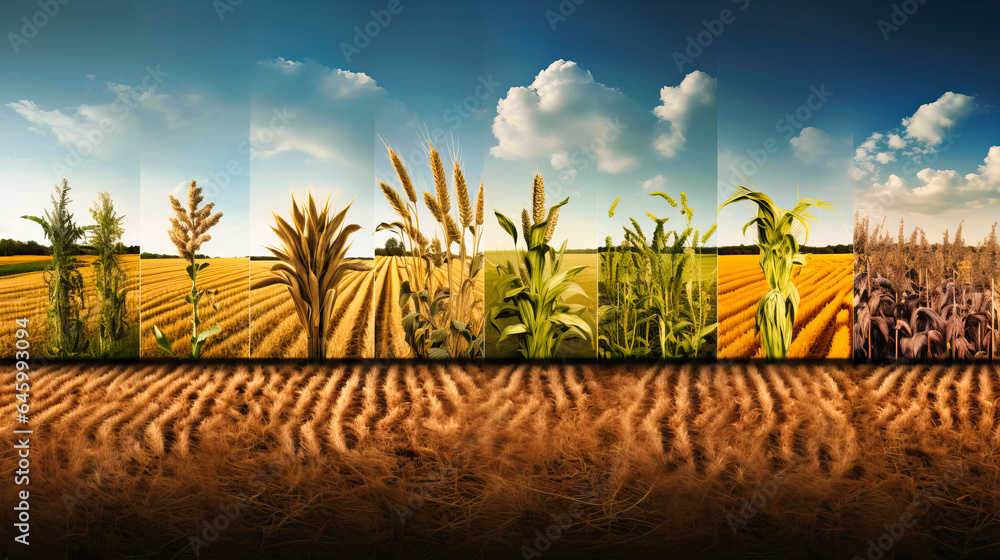 The Evolution of Crop Cultivation, Tracing Agriculture's Progress Stock ...