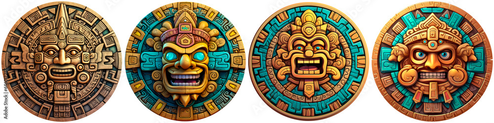 Ancient Mayan tablet at the time of the Day of dead in Mexico on a ...